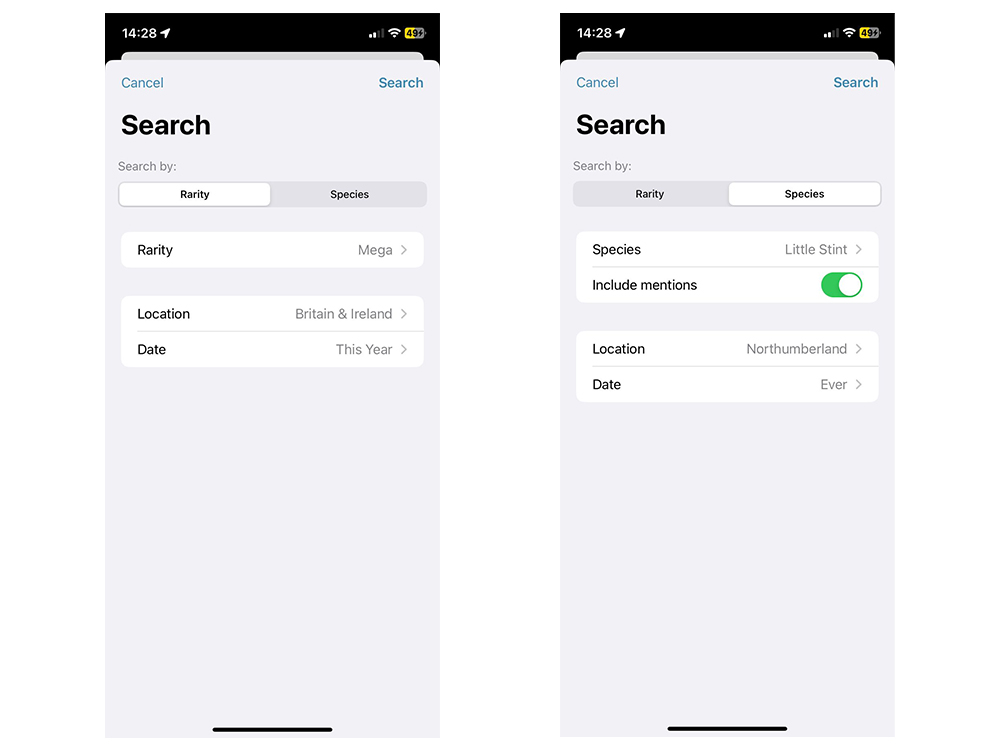 Making the most of the BirdGuides app on iOS - BirdGuides