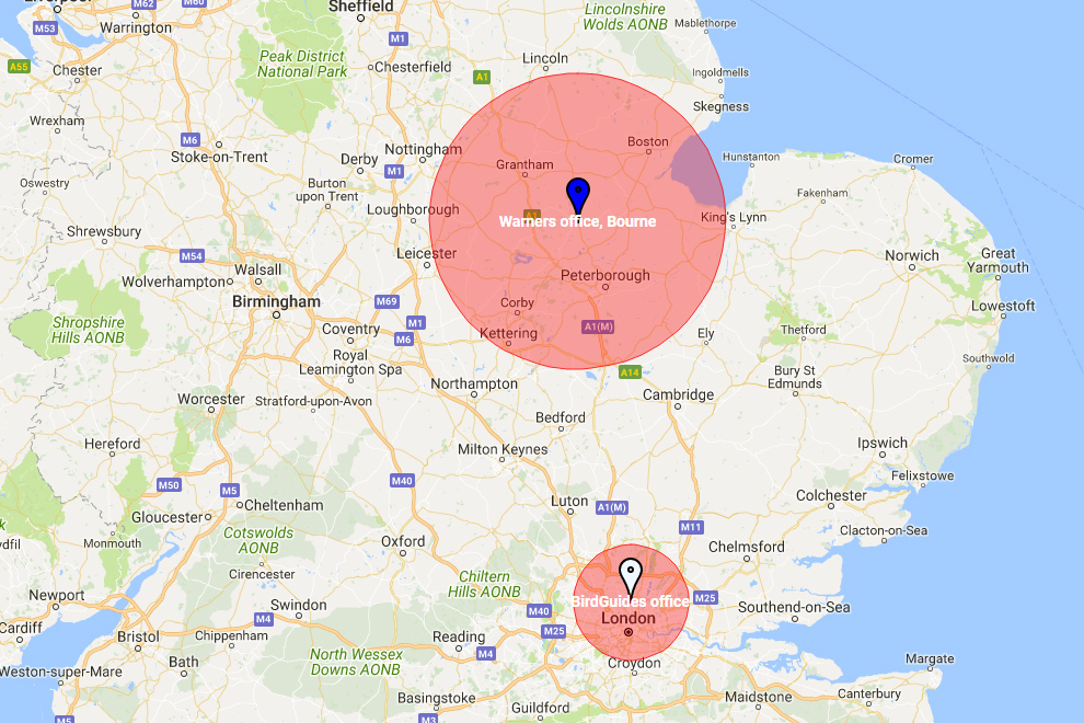 How to set up and view 'nearby' news on the BirdGuides sightings page ...